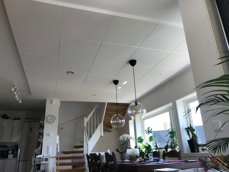 Example images of fully covered ceilings - Norwegian Acoustics Centre